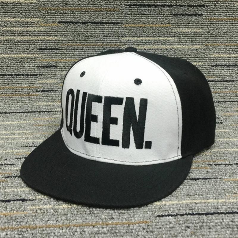 KING QUEEN Embroidery Snapback Hat Acrylic Men Wom... – Vicedeal