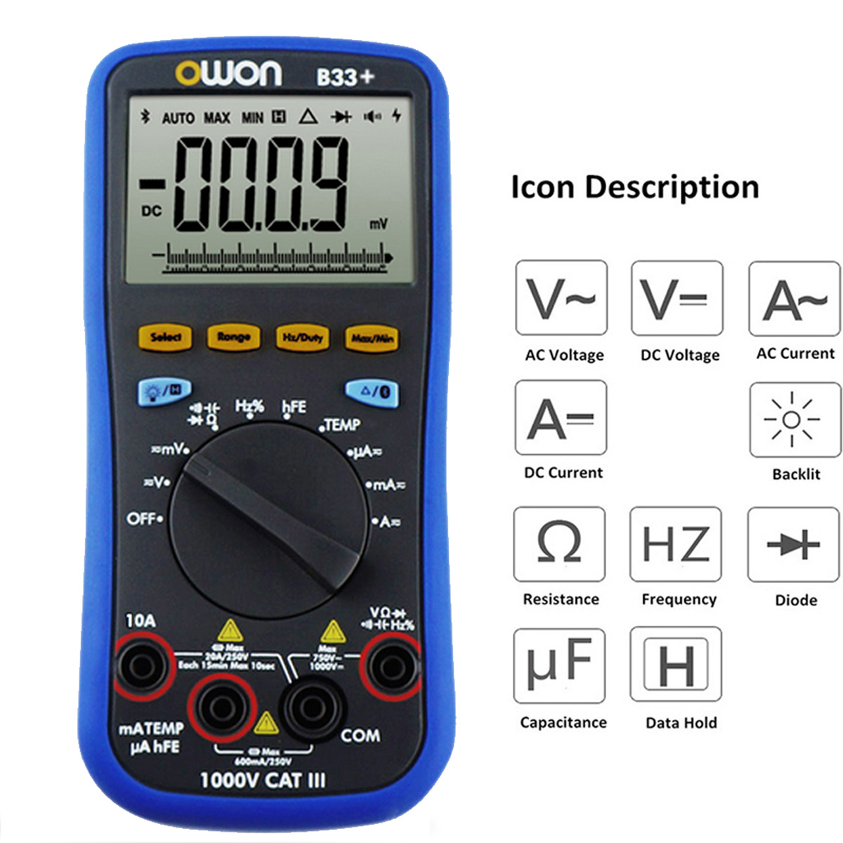 Neue bluetooth LCD Digital Multimeter BLE 4,0 mit ... – Vicedeal