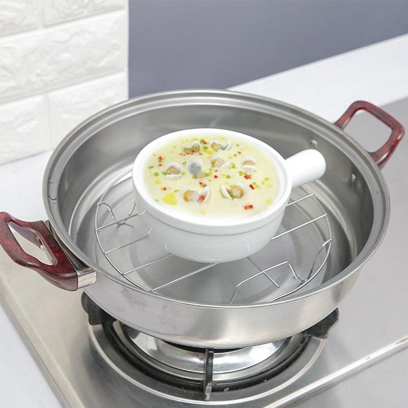 High leg cooking rack round stainless steel steami... – Grandado