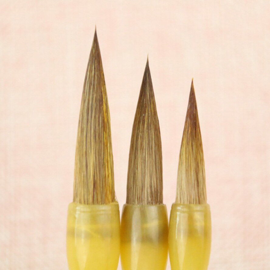 3 pcs weasel hair Calligraphy Brush Pen set Medium... – Grandado