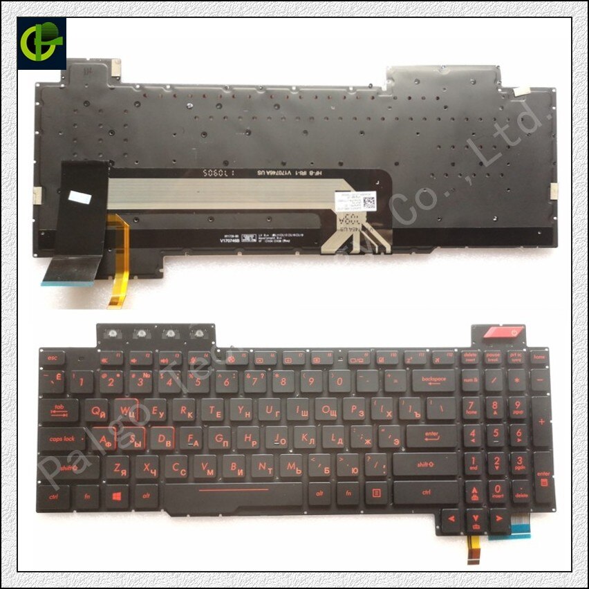 Russische Verlicht toetsenbord voor ASUS ROG FX503... – Vicedeal