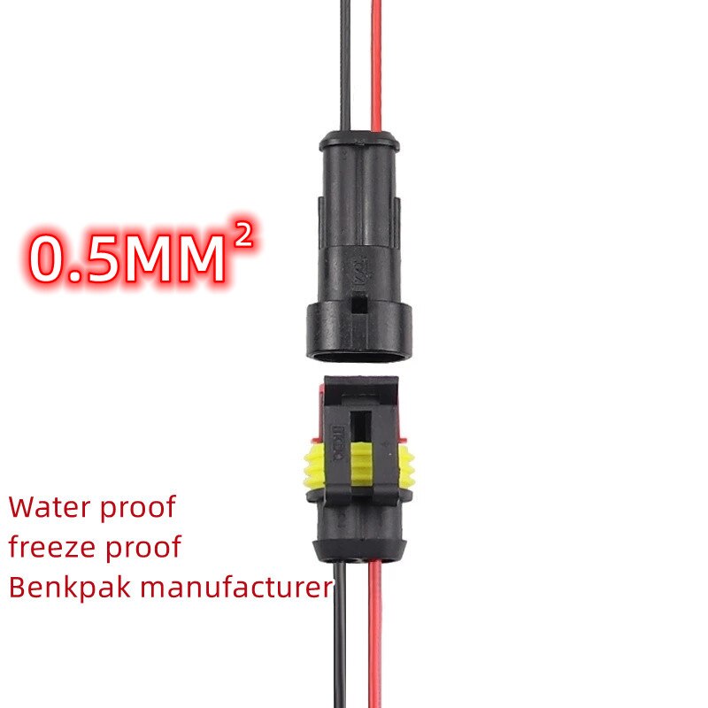 2 Pin Way Verzegelde Waterdichte Elektrische Draad... – Vicedeal