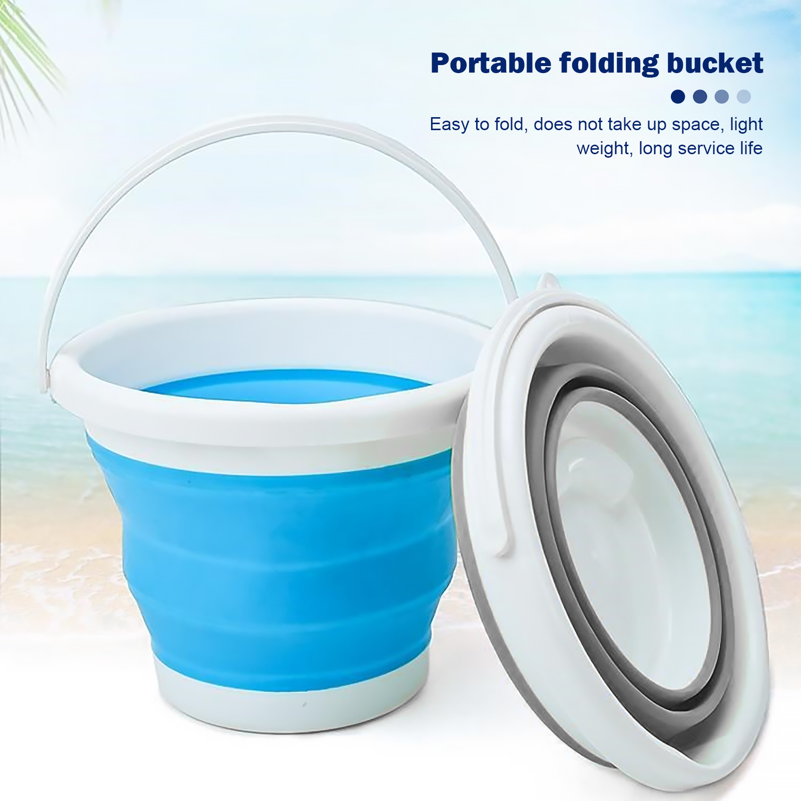 3L 5L 10L Silicone Folding Bucket for Fishing Fold... – Grandado