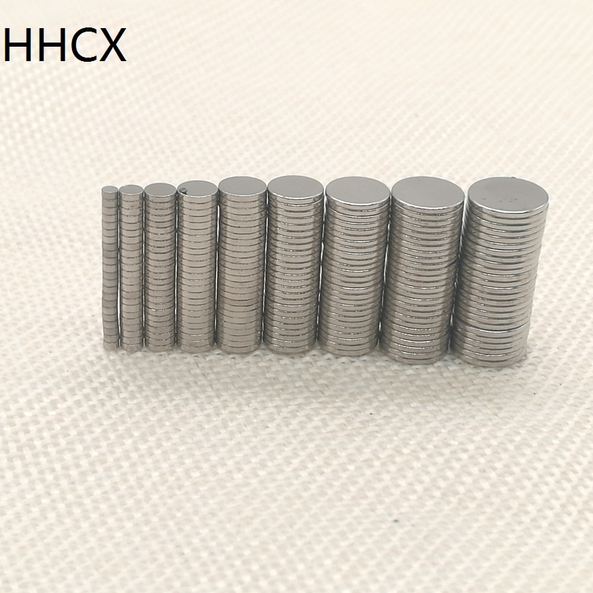 100pcs/lot N35 Disk magnet dia 2 3 4 5 6 7 8 9 10 ... – Vicedeal