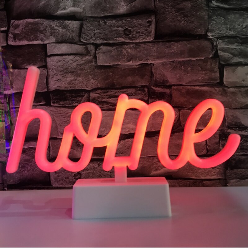 LED Neon Lights Table Lamp Letter Sign Art Decorat... – Grandado