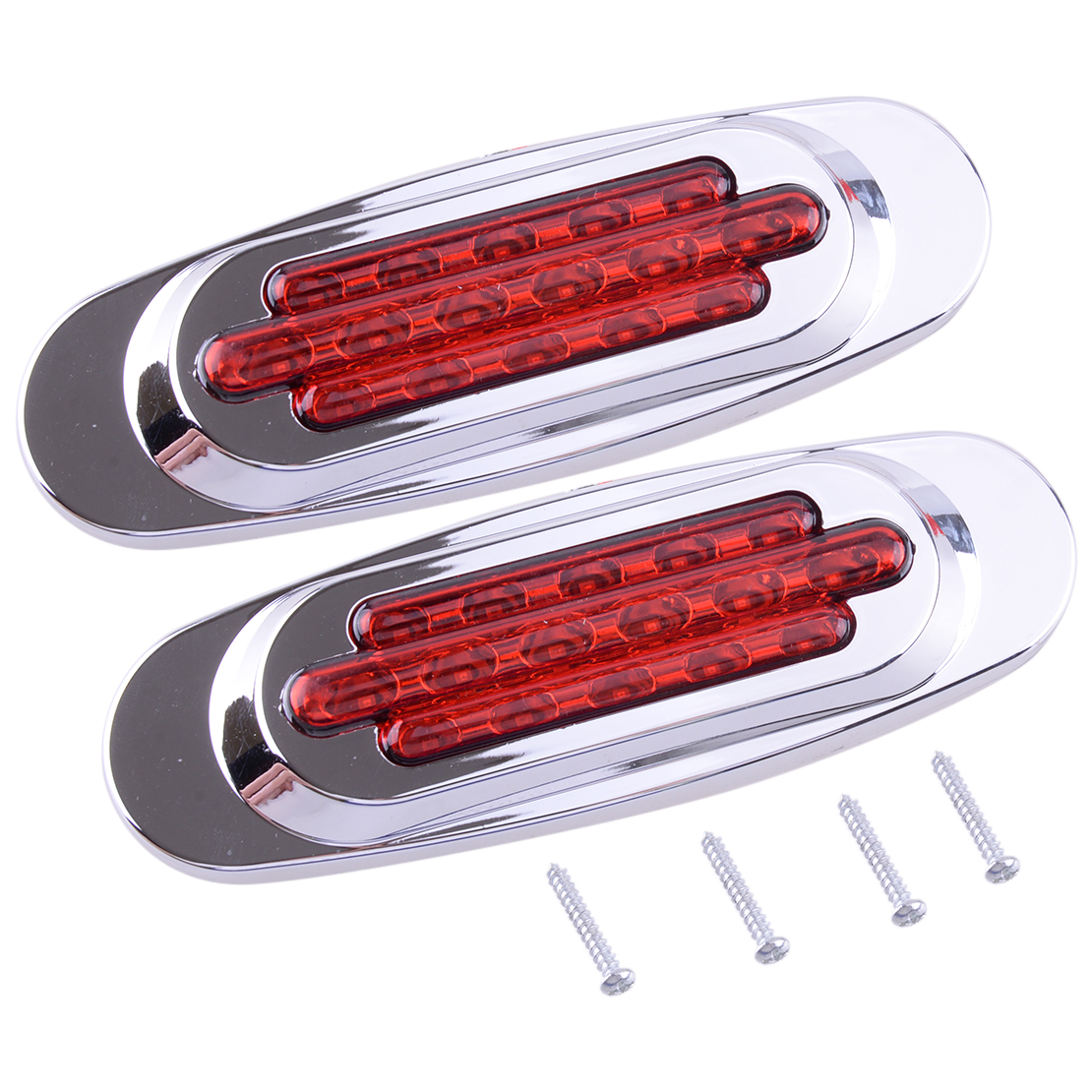 2Pcs 16 LED Side Marker Turn Signal Light Red 3 Wi... – Grandado