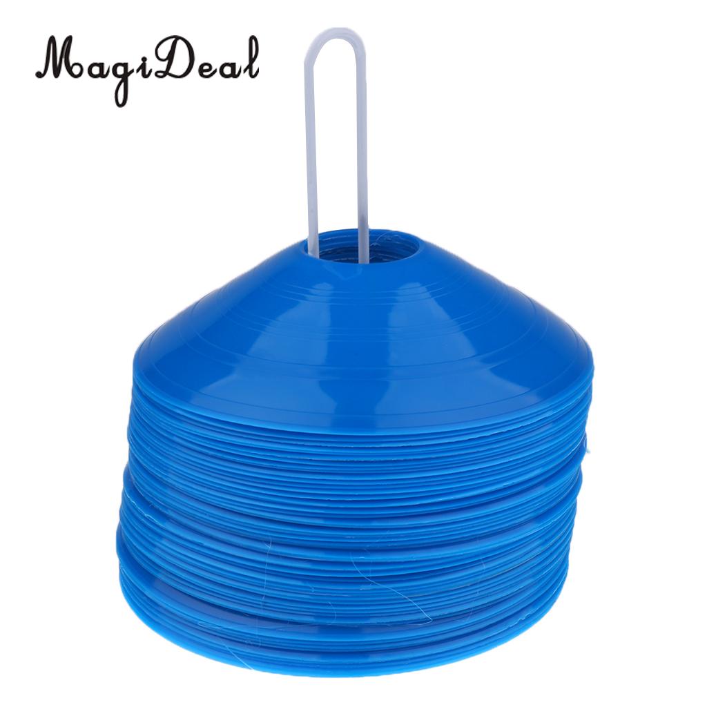 MagiDeal 50 Pieces Sport Soccer Mini Disc Cones Fo... – Grandado