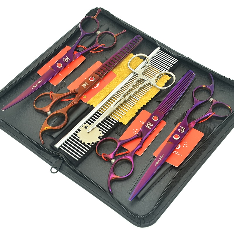 Meisha 7" Pet Grooming Shears Set Animal Straight&... – Vicedeal