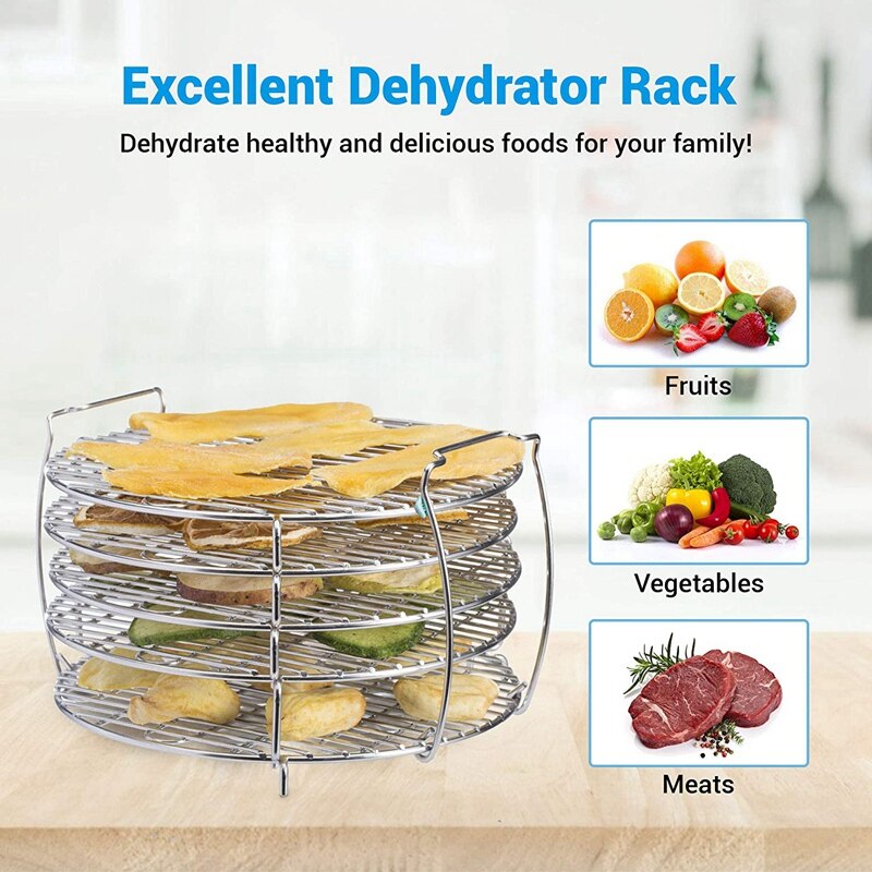 Dehydrator Rack Stand with 5 Stackable Layers Tain... – Grandado