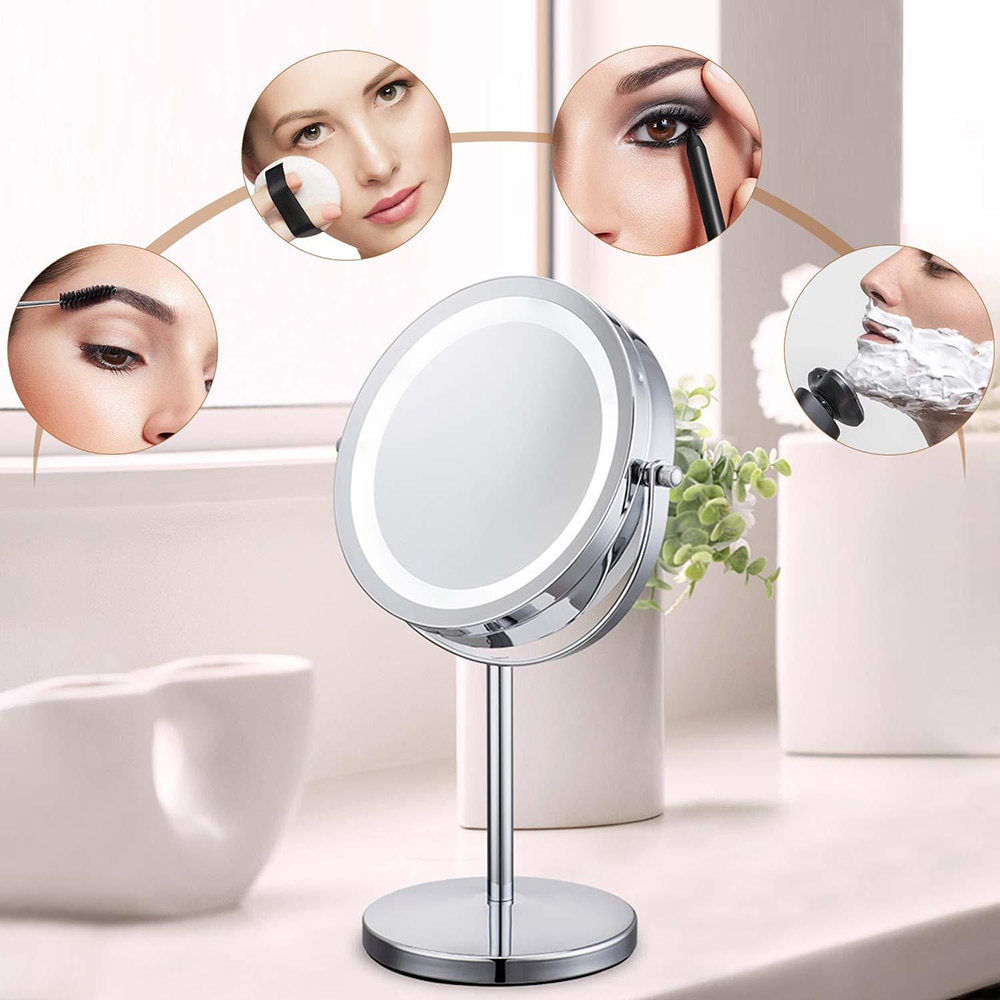 Makeup Vanity Mirror with 10X 5X Lights LED Lighte... – Vicedeal
