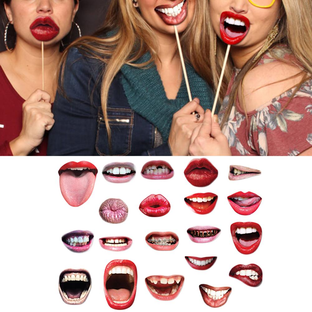 20 Pack Funny Lips Props Mouth Wedding Decoration ... – Grandado
