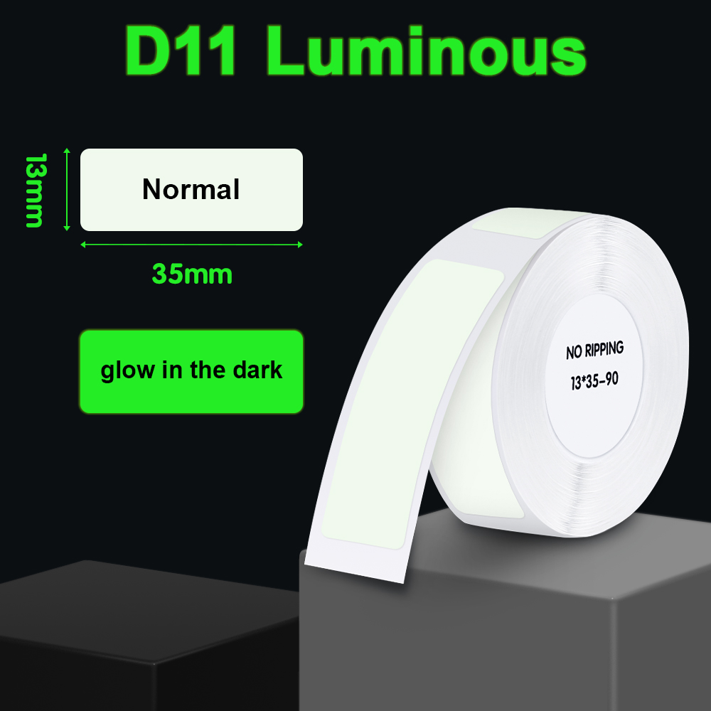Niimbot D11 Luminous Label Waterproof D11 White Pr... – Grandado