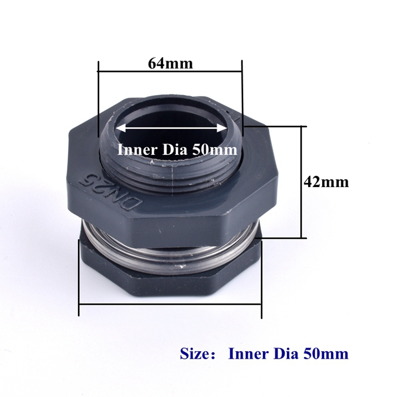 1pc ID 20~63mm PVC Water Tank Connector Home Aquar... – Grandado