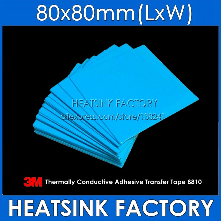 2pcs/lot Premium 3M 8810 80x80x0.25mm Thermally Co... – Grandado