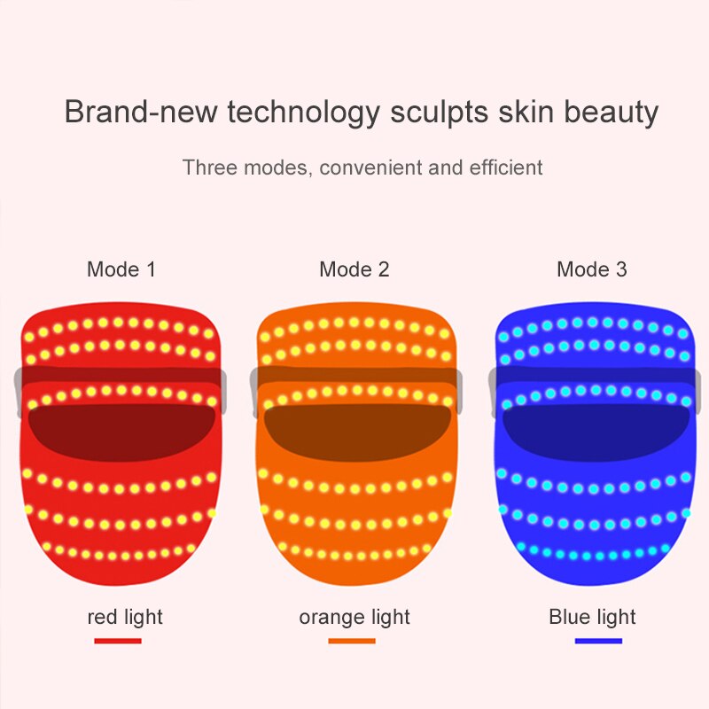 LED Face Light Therapy Mask Purge Facial Skin Reju... – Grandado