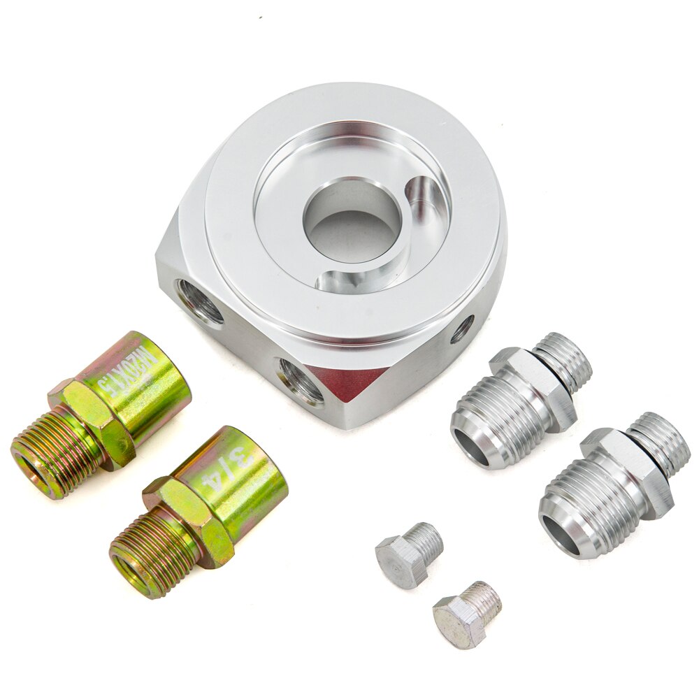 Aluminum Oil Sandwich Adapter Oil Cooler With 2PCS... – Grandado