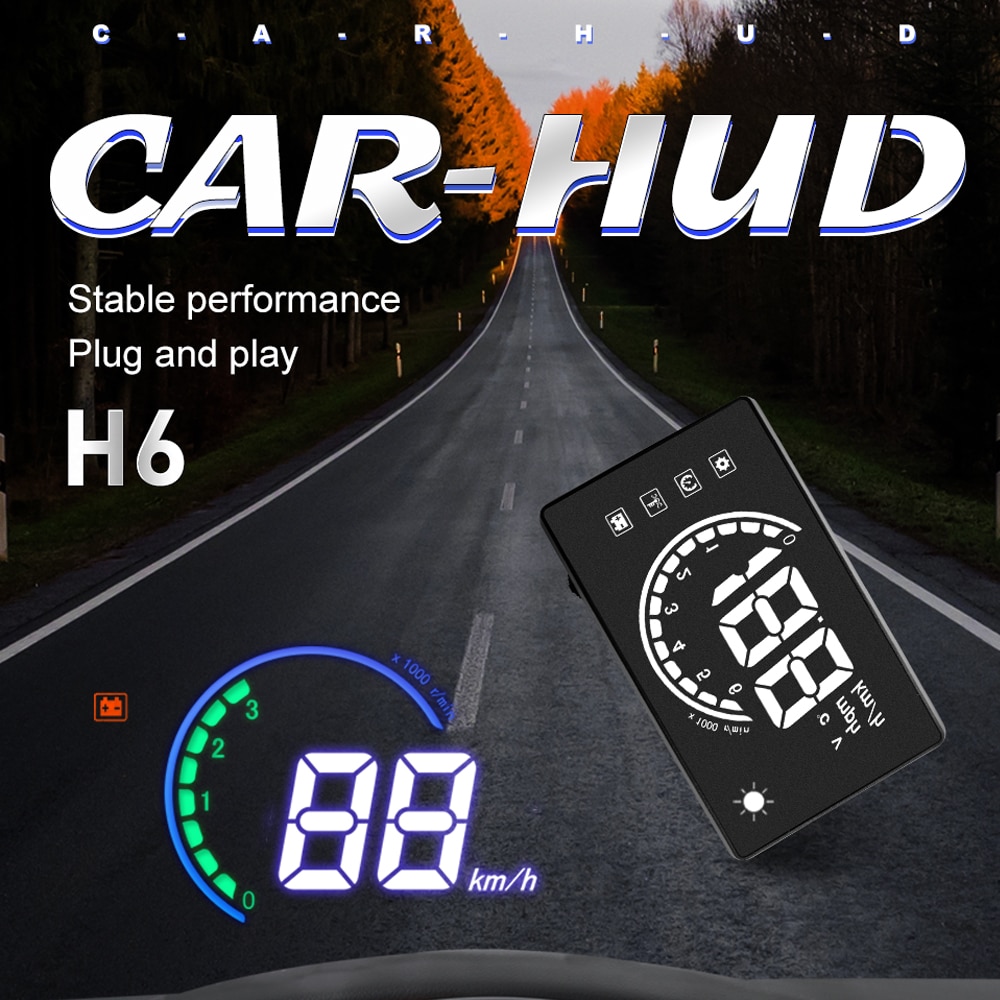 3,8 inch HUD H6 Head up display OBD II Computer Ta... – Vicedeal