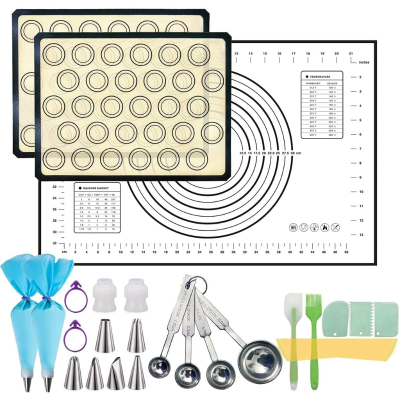 Nonstick Set Pastry Spatulas Leveler Piping Tips C... – Vicedeal