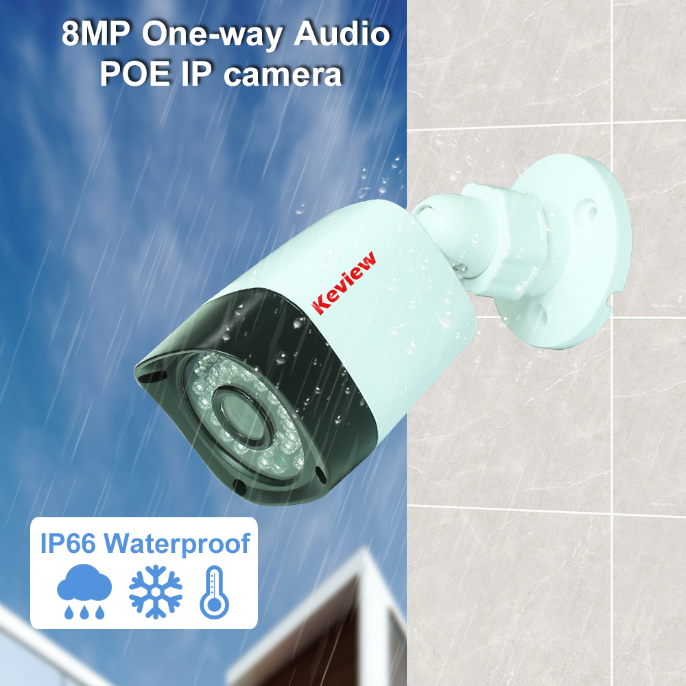 POE 8MP 4K 5MP 4MP IP Camera POE Outdoor Waterproo... – Grandado