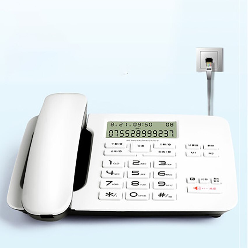 Téléphone fixe filaire de bureau avec identificati... – Grandado