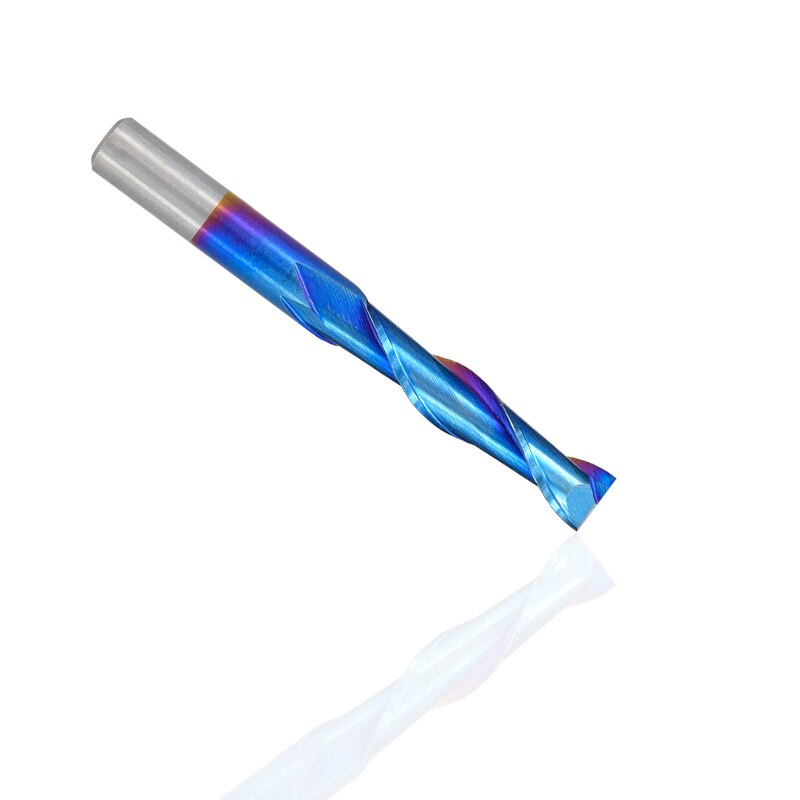 2 Flute Flat End Mill Nano Blue Coating Tungsten C... – Grandado