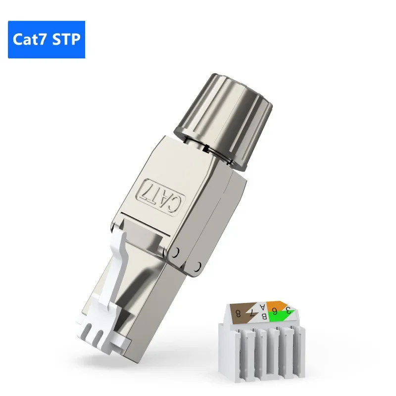 Conector Cat6A Cat7 RJ45 UTP/STP, enchufe de termi... – Grandado