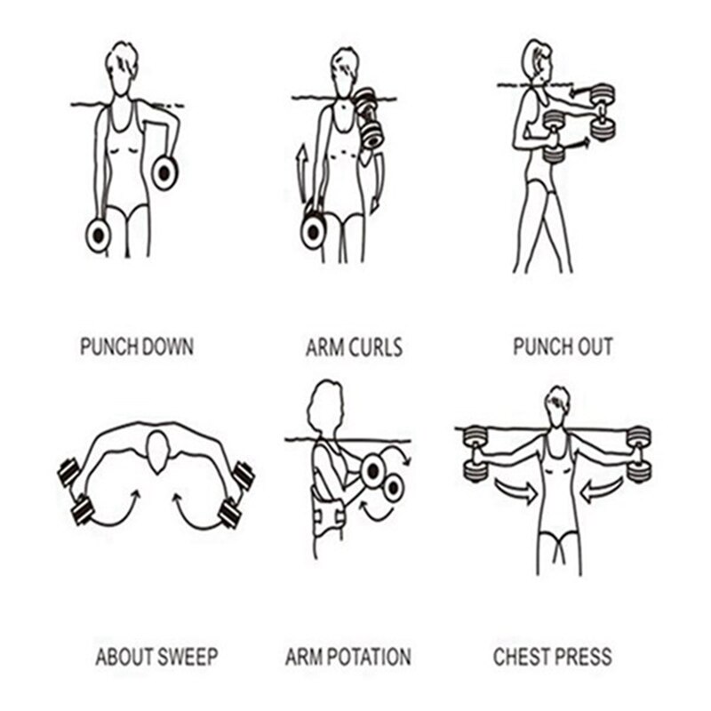 Aquatic Oefening Dumbbells, Aquatische Lage Impact... – Vicedeal