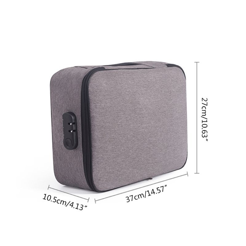 Document Ticket Bag with Combination Lock Large Ca... – Grandado