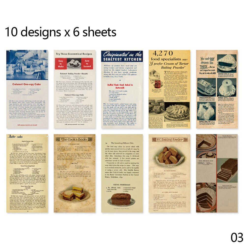 60 Sheets Old Book Pages Material Paper Junk Journ... – Grandado