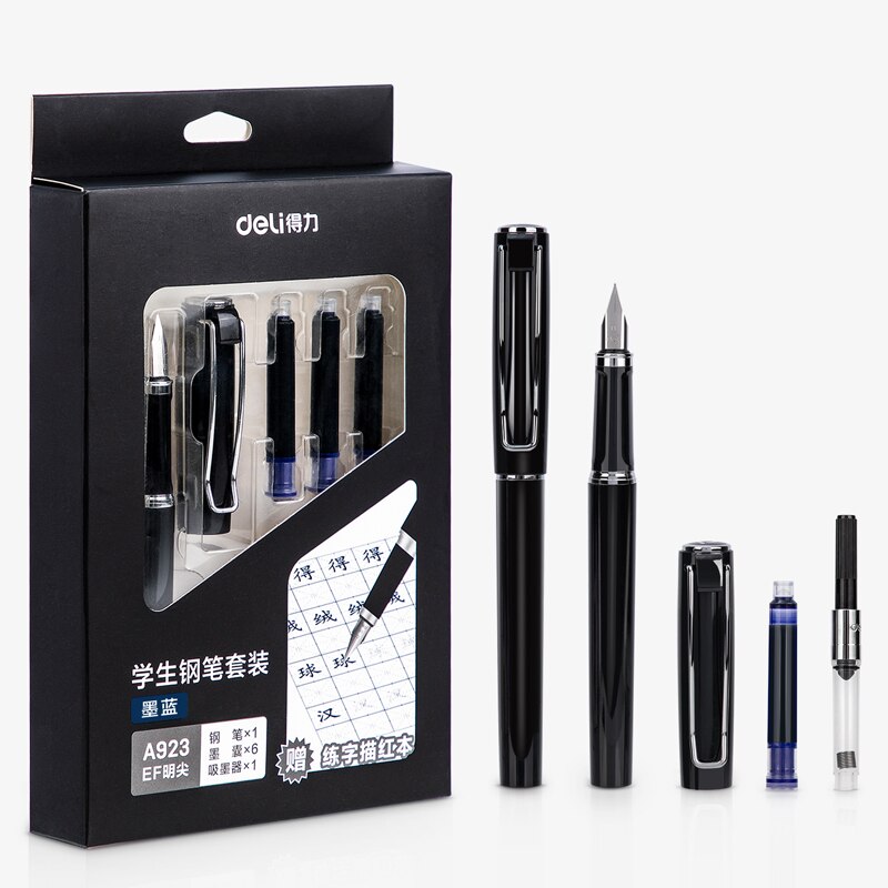 Deli Fountain Pen Calligraphy Fountain Pens Erasab... – Grandado