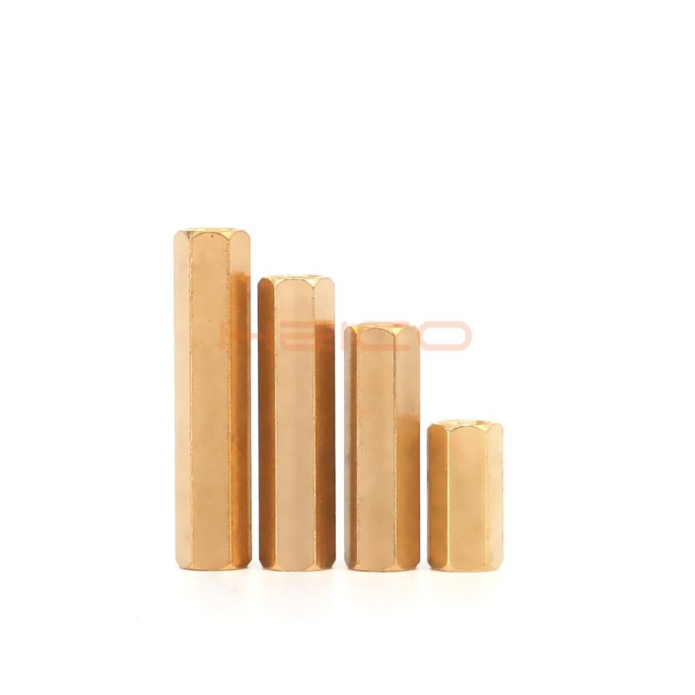 5pcs Double-pass Copper Pillars Hexagonal Copper C... – Grandado