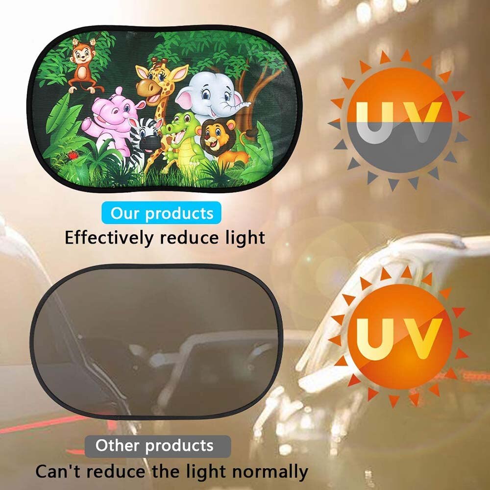 TIOODRE 2pcs Car Sunlight Shade For Kid Baby Pet W... – Grandado