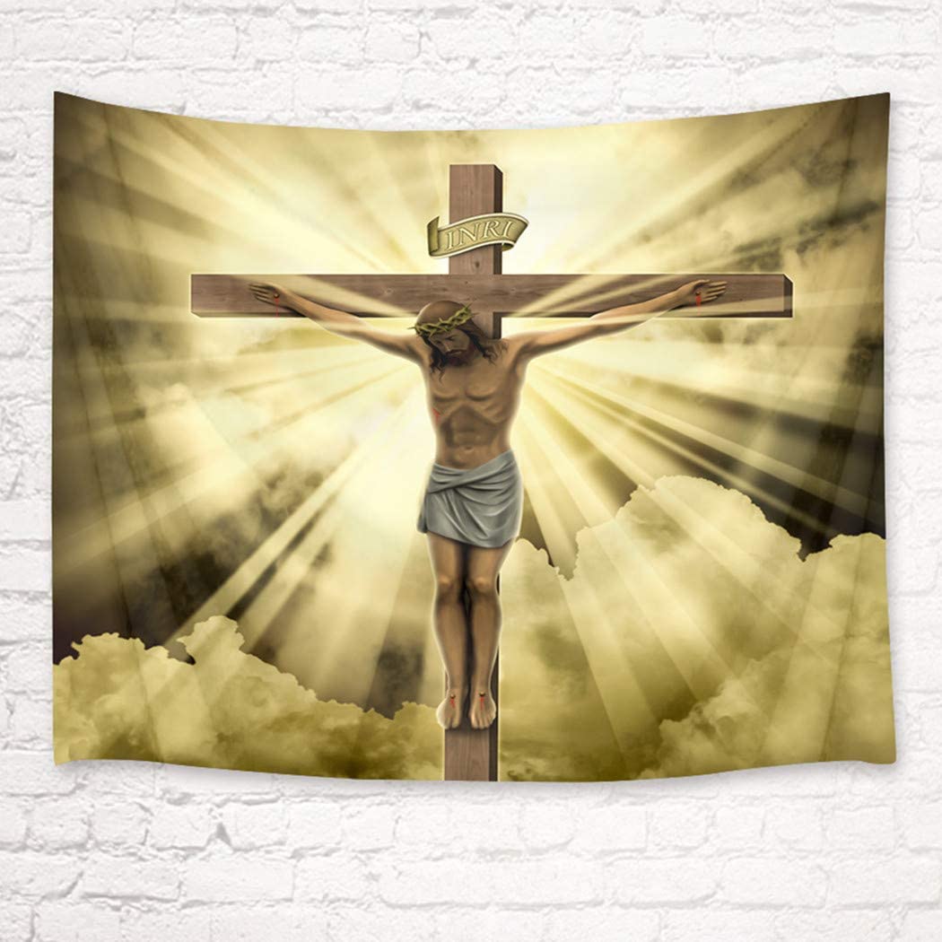 Jesus Christ Crucifix Wall Hanging Christian Cross... – Vicedeal
