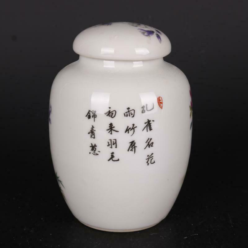 Old Chinese Porcelain Color Hand Painted Flower Bi... – Vicedeal