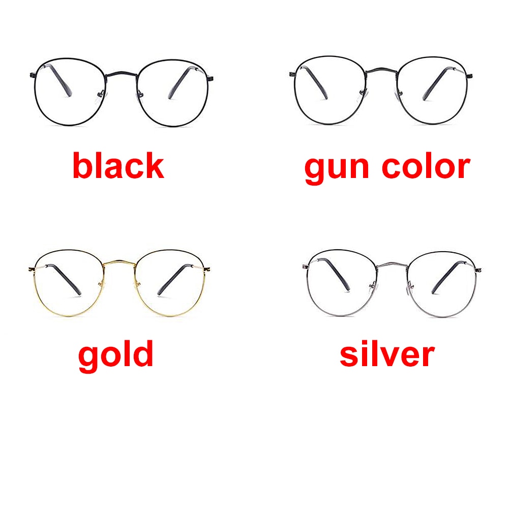 Vintage Round Glasses frame retro Female Brand gaf... – Grandado