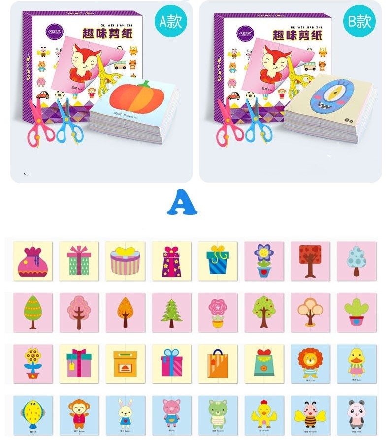 100 pcs Children Handmade Paper Cutting and Foldin... – Grandado