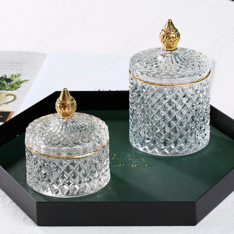 Gold Stroke Crystal Glass Bottle European Vintage ... – Grandado