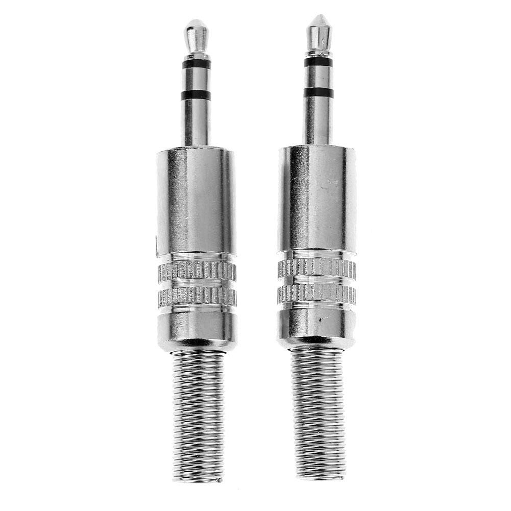 2pcs Plated 3.5mm 1/8in Stereo Male Audio TRS Plat... – Grandado