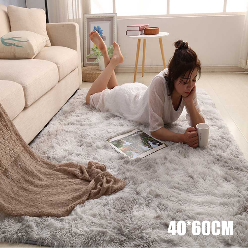Simple Nordic Carpet Long Plush Soft Carpet Rug fo... – Grandado