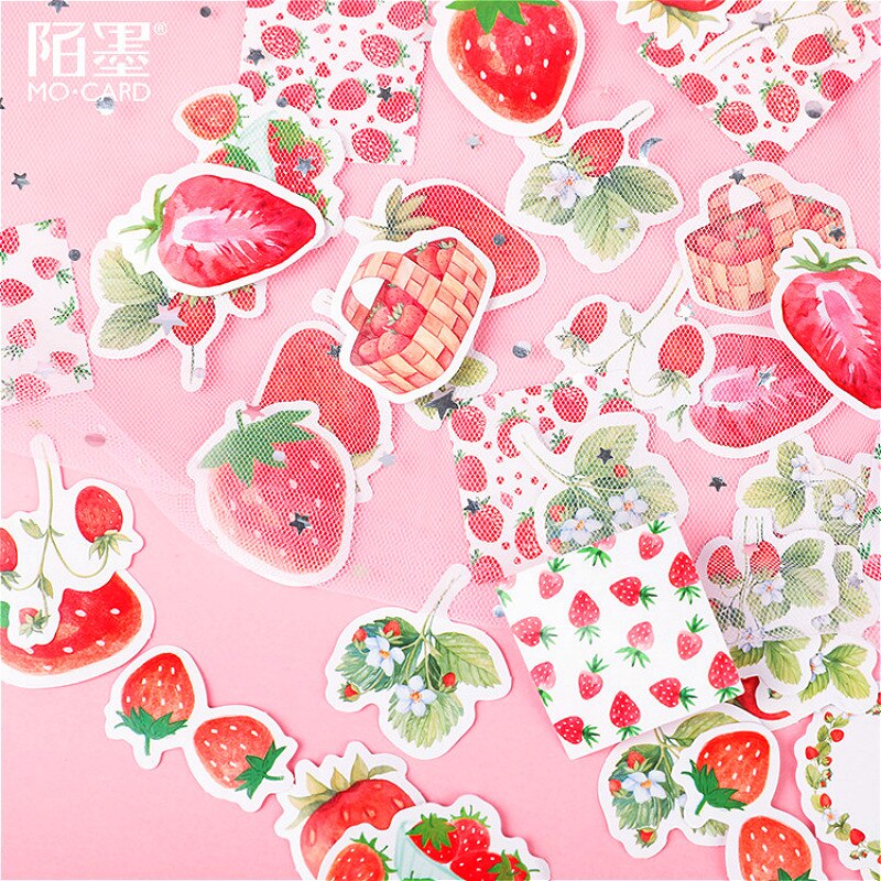 46pcs/set Berry Stationery Sticker Totem Memo Stic... – Grandado