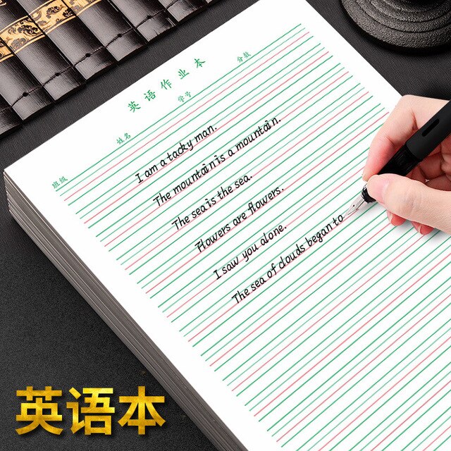 10 Pcs/Set English Exercise Book Pen Calligraphy P... – Vicedeal