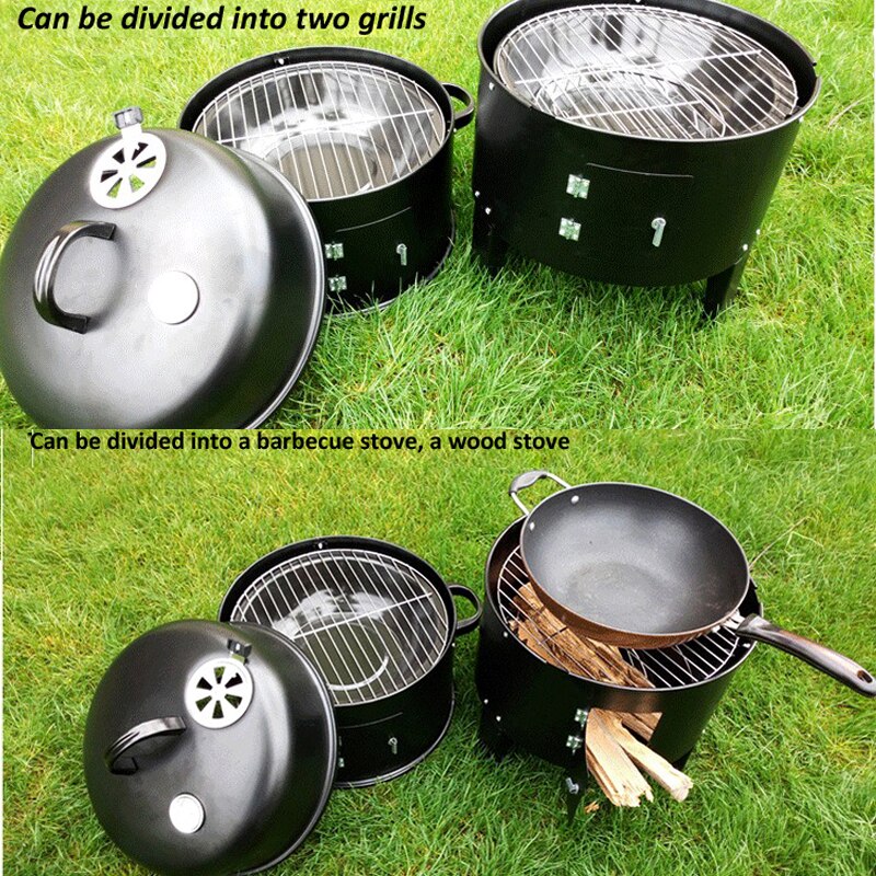 Metal 3 in 1 BBQ Grill Roaster Household Barbecue ... – Grandado