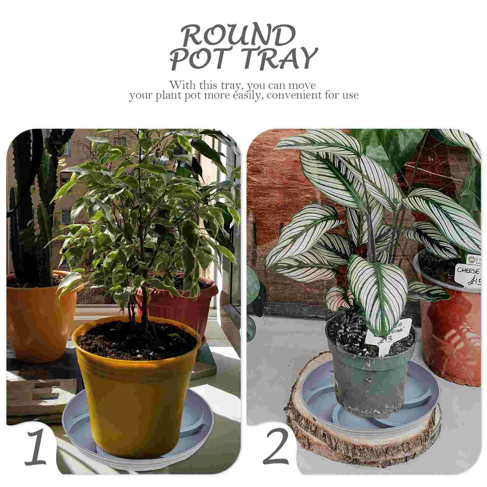 5Pcs Plant Pot Base Trays Ronde Bloempot Waterbak ... – LovingPrices