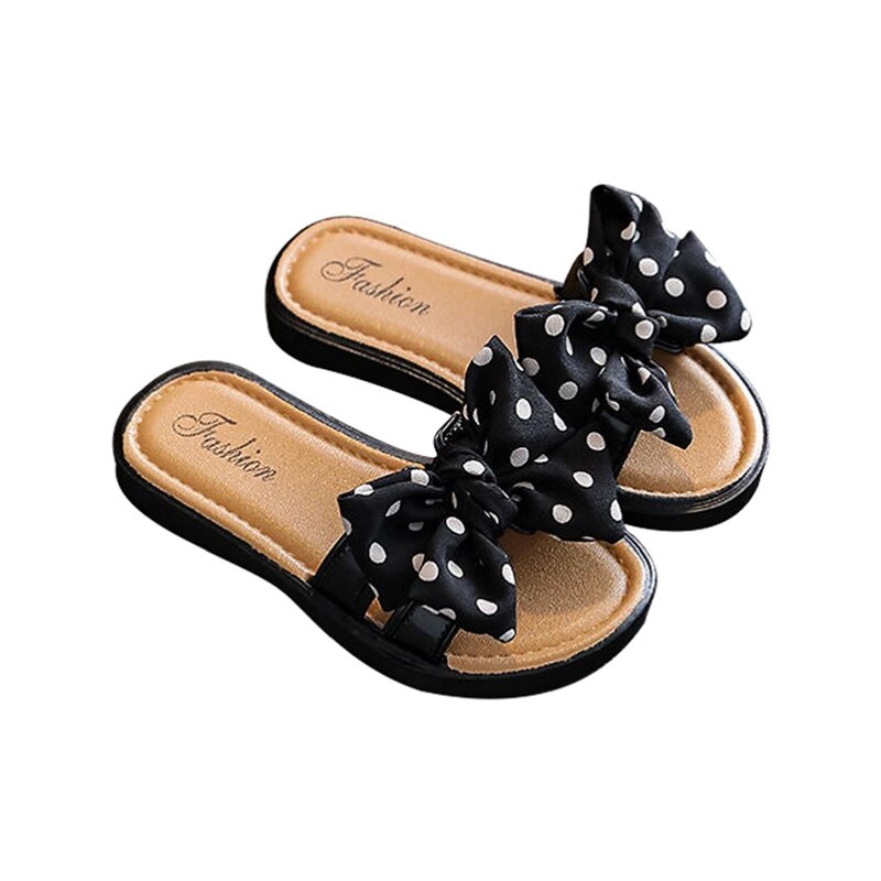Meisjes Zomer Strand Slippers Peuters Dots Bow Ope... – Grandado