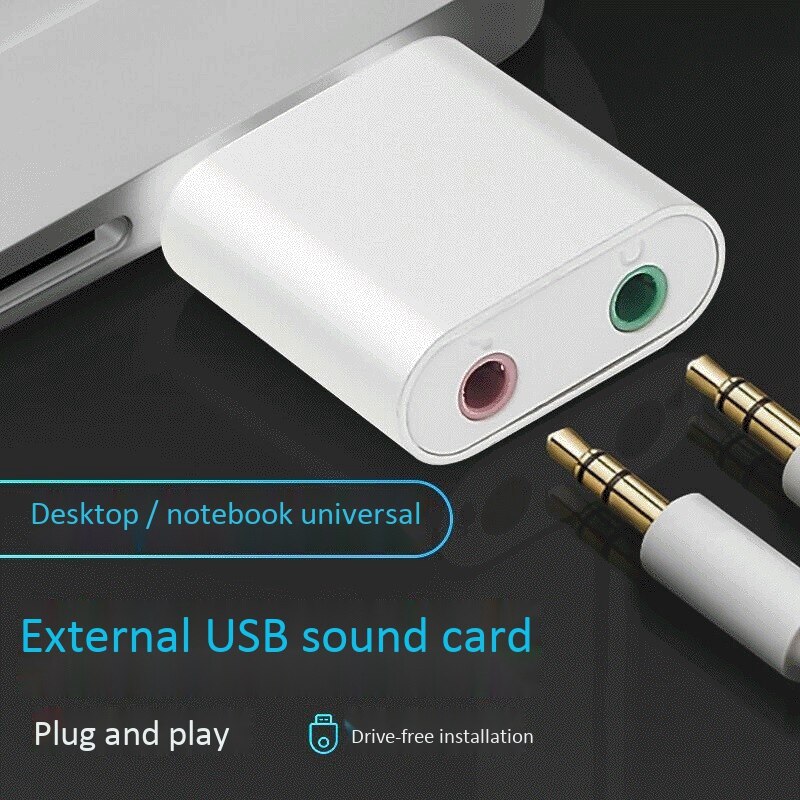Aluminum USB External Stereo Sound Adapter for Win... – Grandado