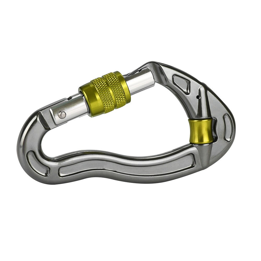 D-shape Climbing Carabiner Screw Lock Protection R... – Grandado