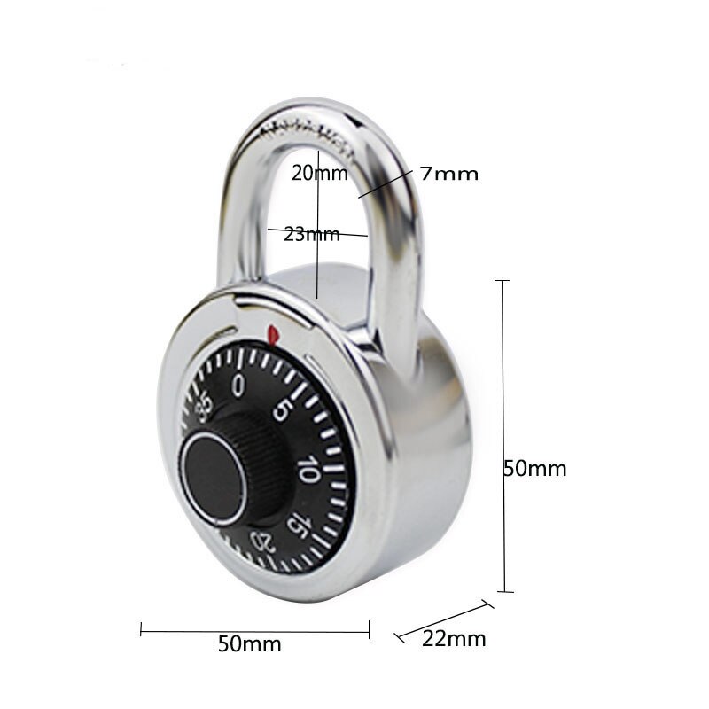 Rotary Padlock Code Lock Digital Combination Safe ... – Vicedeal