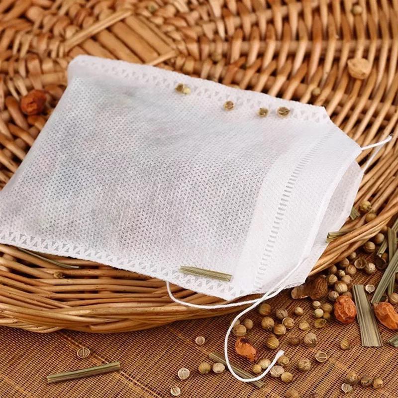 Disposable Tea Bags 200Pcs Non Woven Fabric Drawst... – Grandado