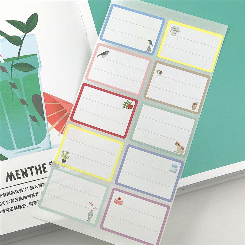 124Pcs Package Stationery Label White Label Write ... – Vicedeal