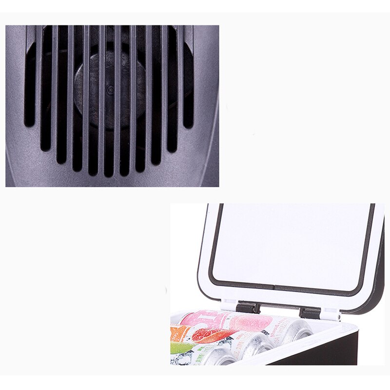 Onever 2 In 1 Mini Fridge Car Cans Beer Cooler 6L ... – Grandado